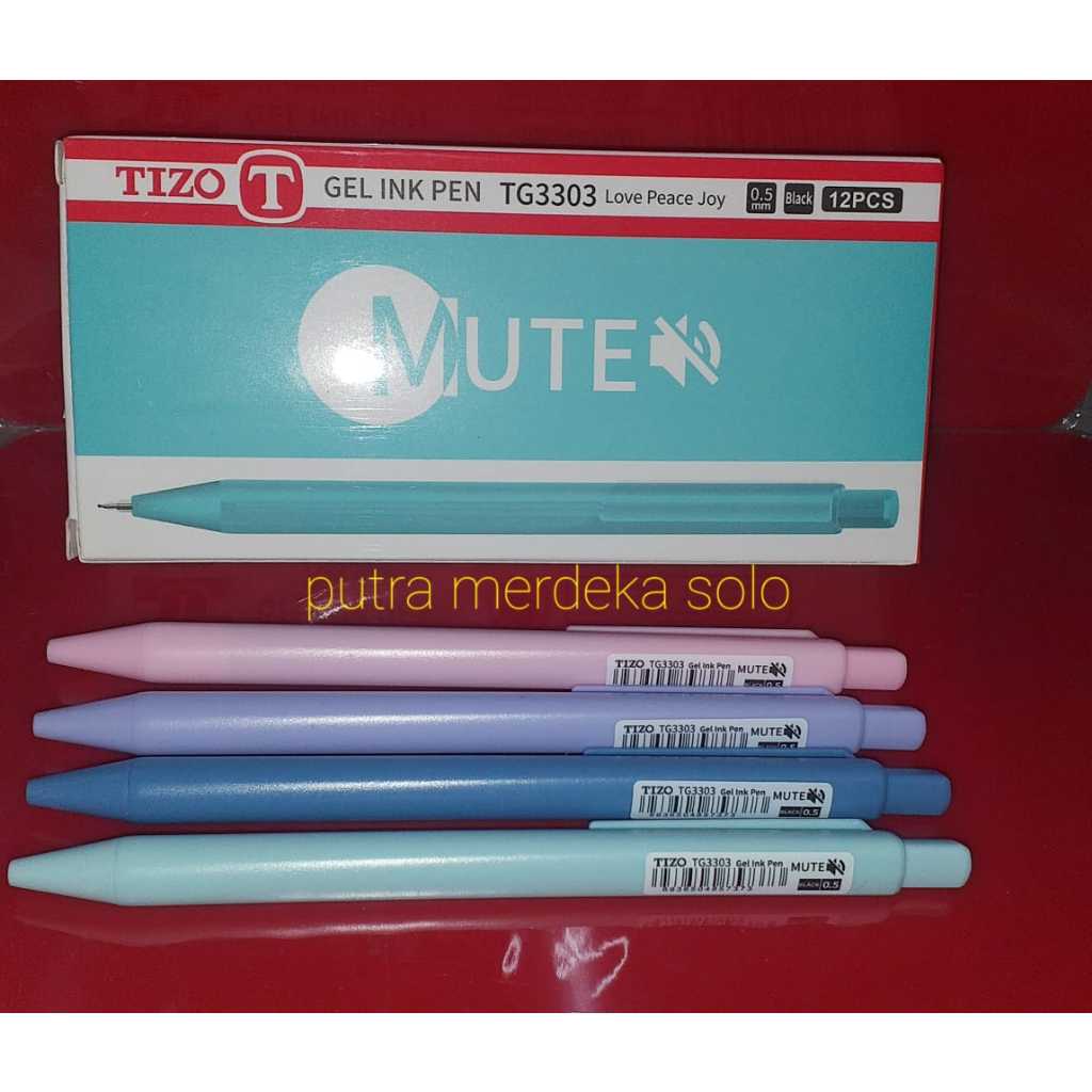 Jual Ballpoint Gel Ink, Bolpen Gel Klik Tizo TG-3303, Pulpen Gel Fancy ...