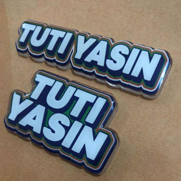 Jual PIN BAJU AKRILIK CUSTOM NAMA CALEG / LOGO PERUSAHAAN | Shopee ...
