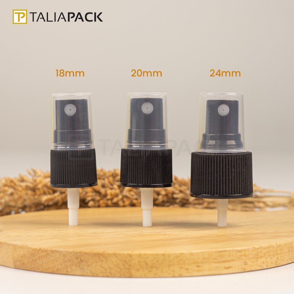Jual SPRAY NECK HITAM HALFCAP 18 20 24 MM - (100 pcs) | Shopee Indonesia