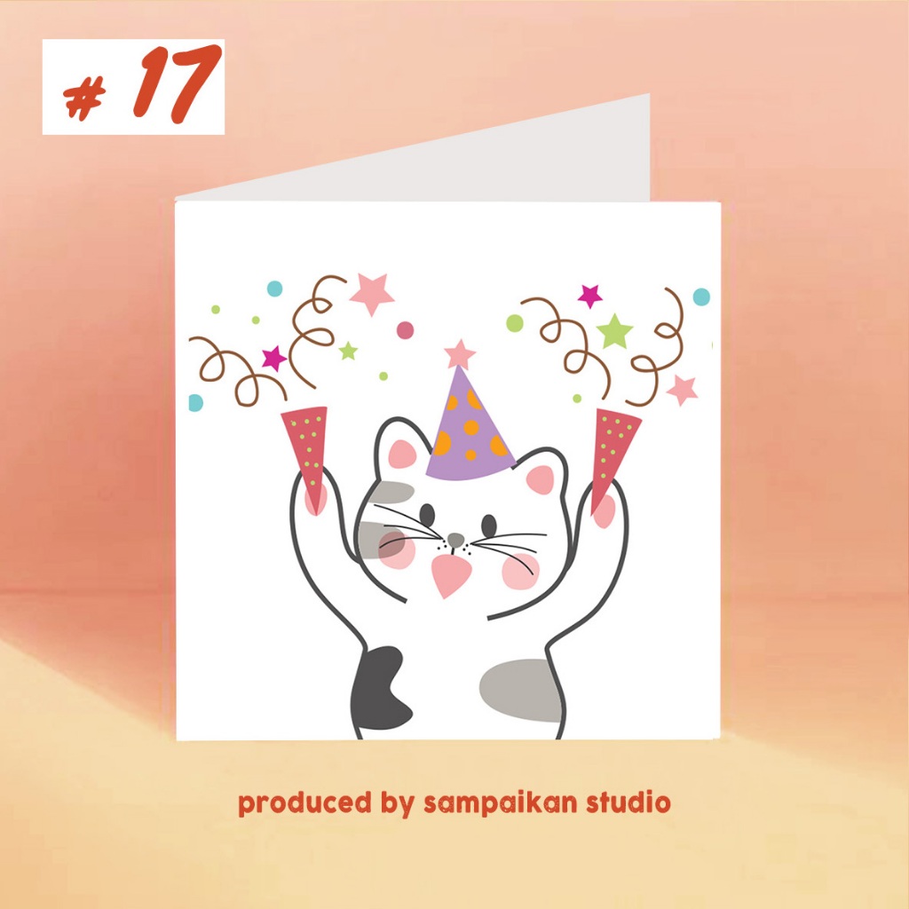 Jual Kartu Ucapan Ulang Tahun (HBD 01) / Birthday Card / Kartu Anniversary (Exclusive & Kertas ...