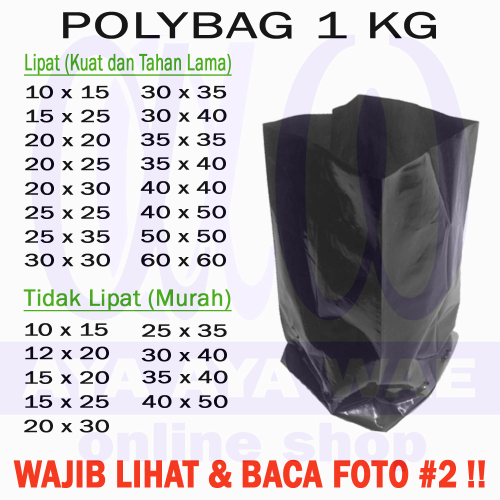Jual Polybag 1 kg Polybag / Polibag / Polibeg / Polibek / Kantong ...