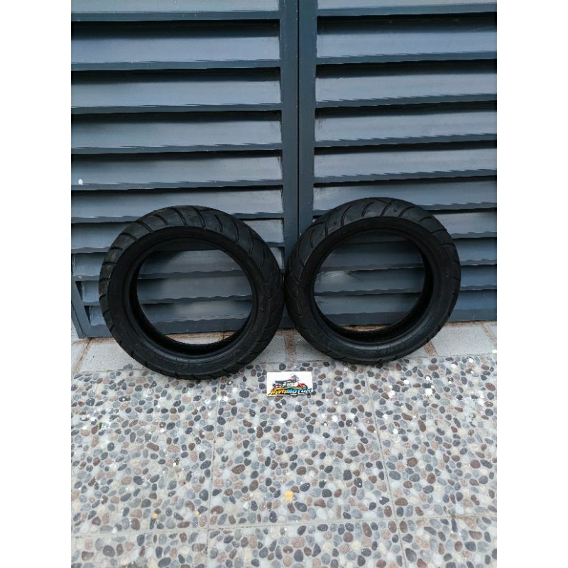 Jual Ban luar tubles 100/80-12 & 110/80-12 set depan belakang merek tvs ...