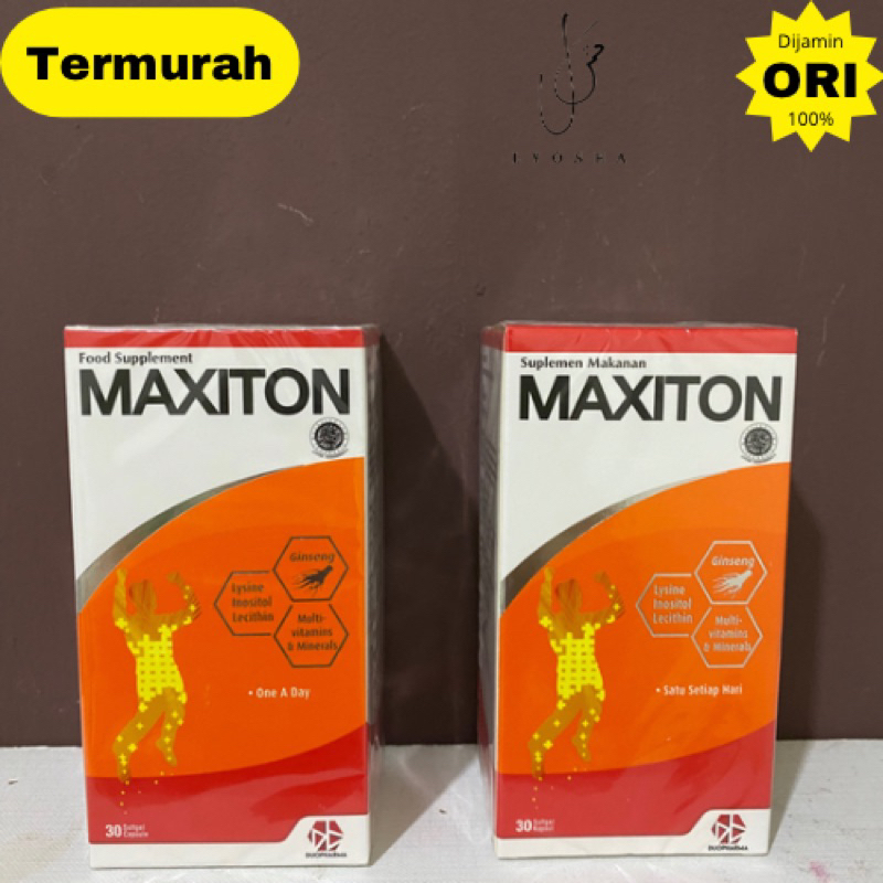 Jual Maxiton Multivitamin Dan Mineral isi 30 Softgel | Shopee Indonesia