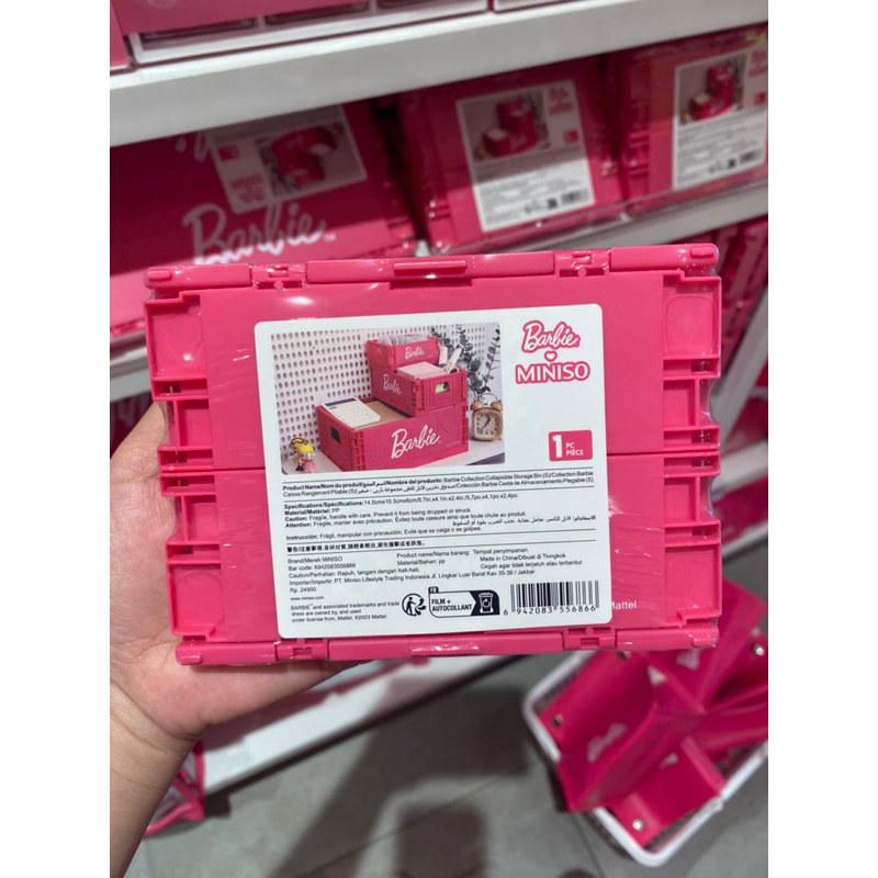 Jual MINISO X BARBIE STORAGE BIN | Shopee Indonesia