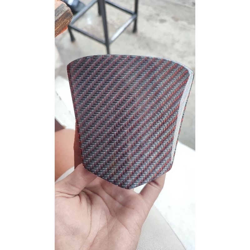 Jual Tutup tangki HONDA PCX 160 Carbon kevlar red reflection | Shopee ...