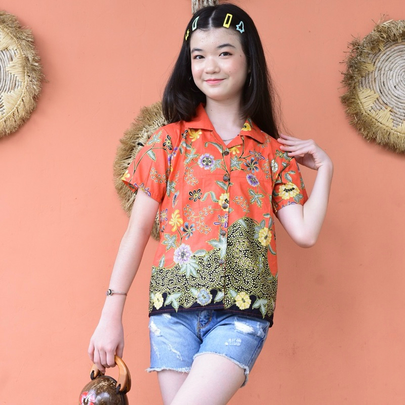 Jual NEW BATIK KIDS TOP BLUS BATIK ANAK SAMIRA BAHAN KATUN PRIMIS ADEM ...