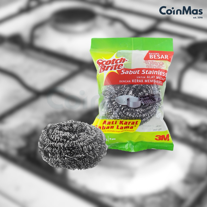 Jual CoinMas | 3M Scotch Brite - ID-SS Sabut Stainless 15 Gr | Shopee ...