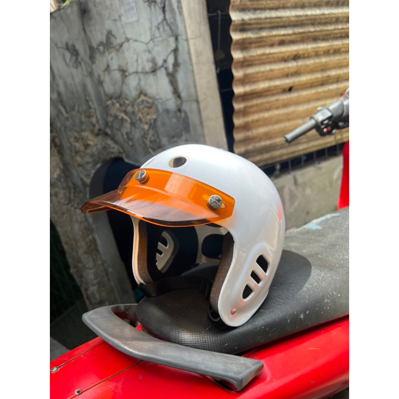 Jual HELM SEPEDA/SKATEBOARD/RAFTING/ARUM JERAM PUTIH GLOSY | Shopee ...