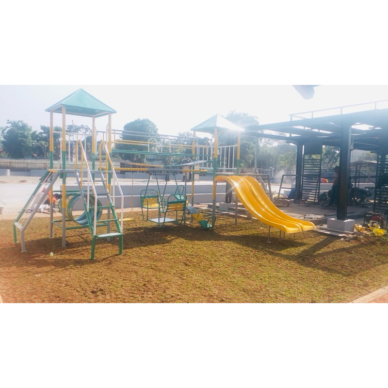Jual mainan playground besar anak mainan taman set lengkap free ongkir ...