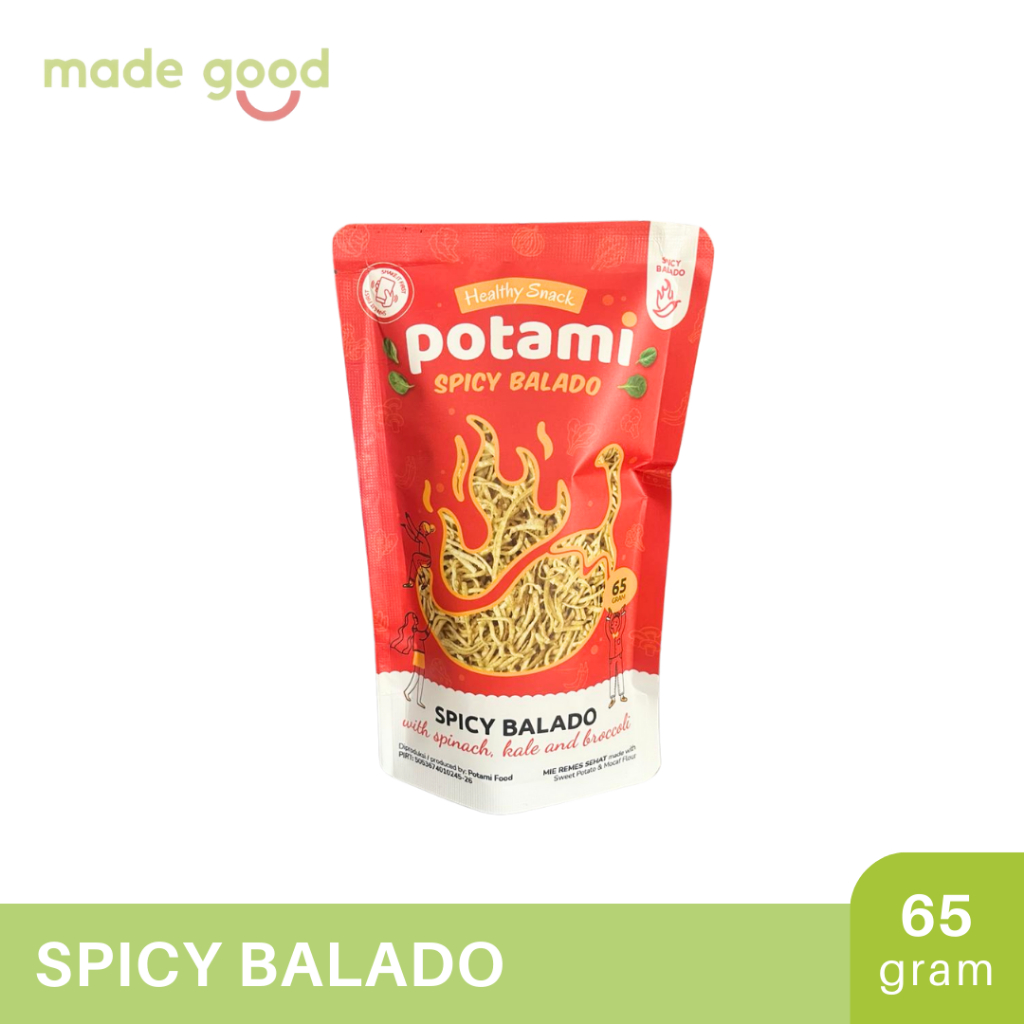 Jual Potami Healthy Snack 65gr Mie Remes Bayam Original Spicy Cheese ...
