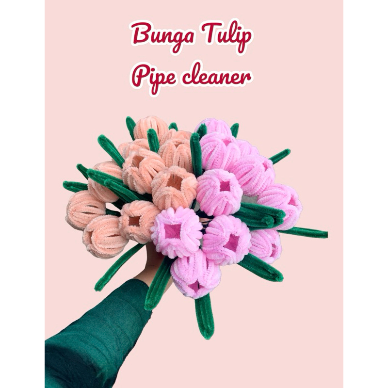 Jual [Bisa COD] Bunga Tulip | HARGA SATUAN | pipe cleaner kawat twist ...