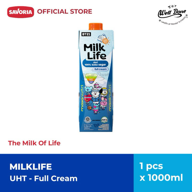 Jual Milk Life UHT Full Cream 1000ml | Shopee Indonesia