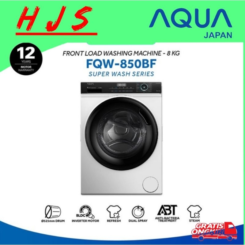 Jual MESIN CUCI FRONT LOADING AQUA 8 KG FQW-850BF/FQW-850 BF INVERTER ...