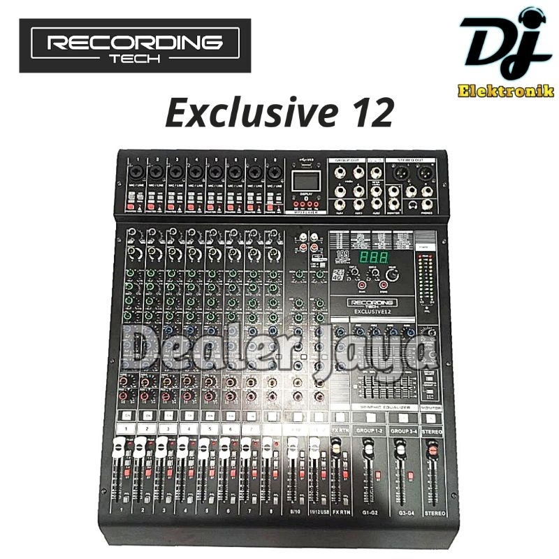 Jual RECORDING TECH EXCLUSIVE 12 / EXCLUSIVE12 - Mixer Analog 12 ...