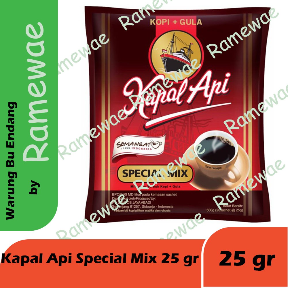 Jual Kopi Kapal Api SPECIAL MIX 25gr | Kopi + Gula | Shopee Indonesia