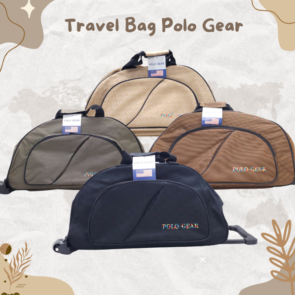 Jual KOPER POLO GEAR TINGGI FULL MOTIF MURAH BESAR / TROLLEY TAS ...