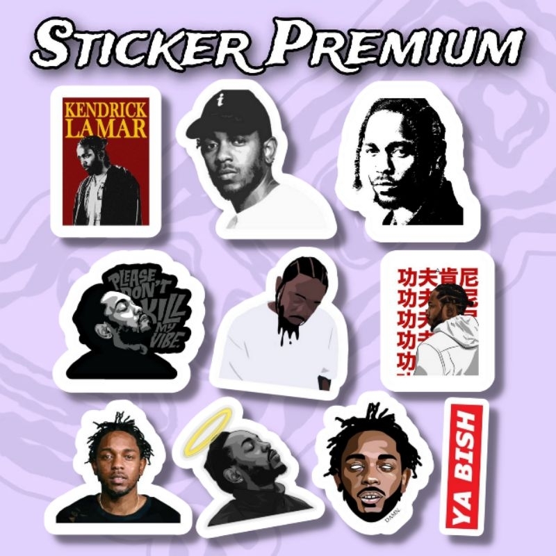 Jual Sticker kendrick lamar Pack 10pcs Premium Waterproof | Shopee ...