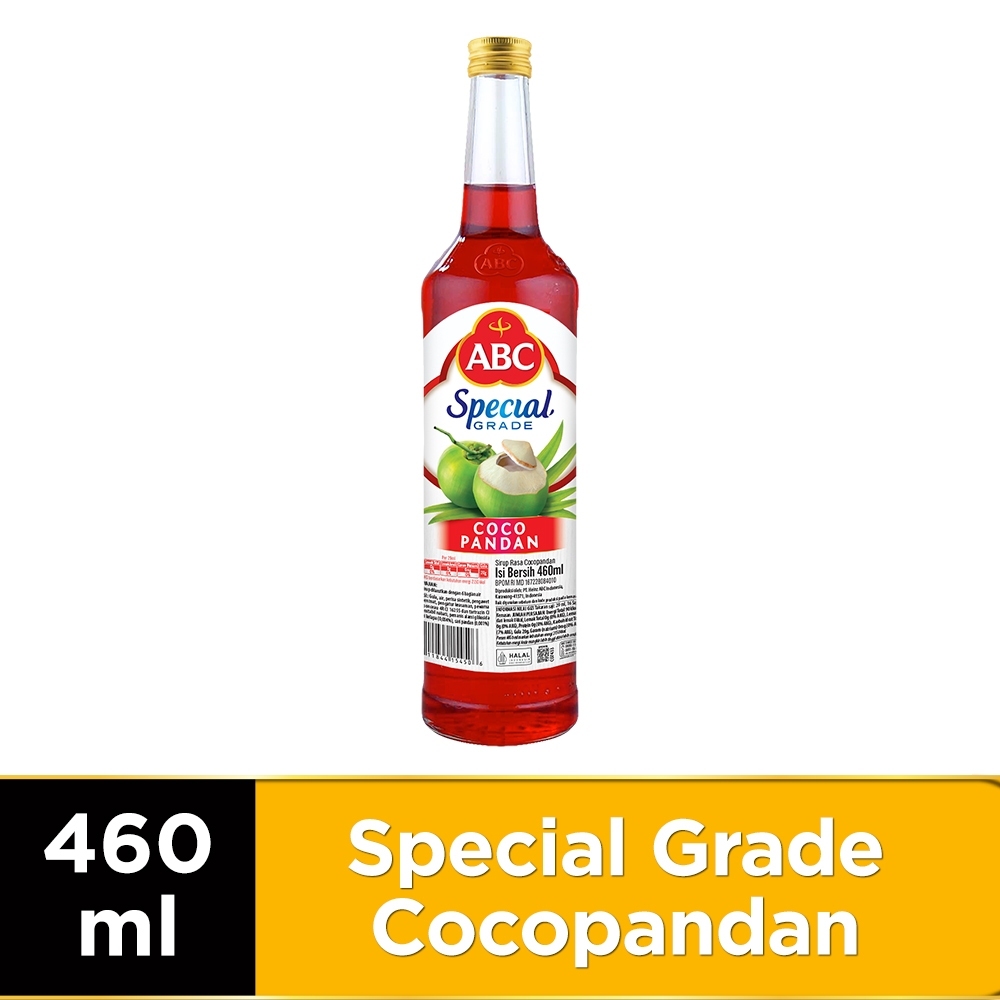 Jual ABC SPECIAL GRADE COCOPANDAN 460 ML | SIRUP ABC COCOPANDAN 460 ML ...