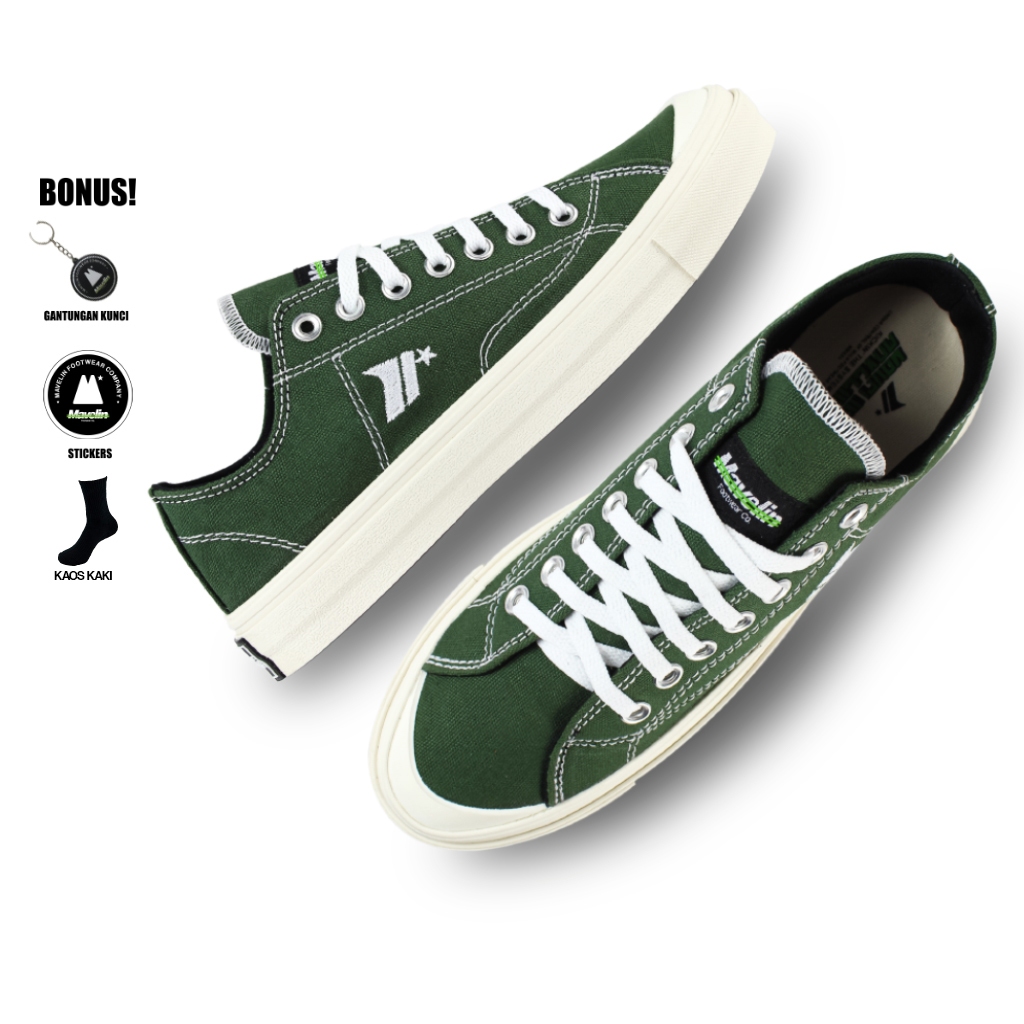 Jual Mavelin - Classic Andro Low Army - Sepatu Sneakers Casual Pria ...