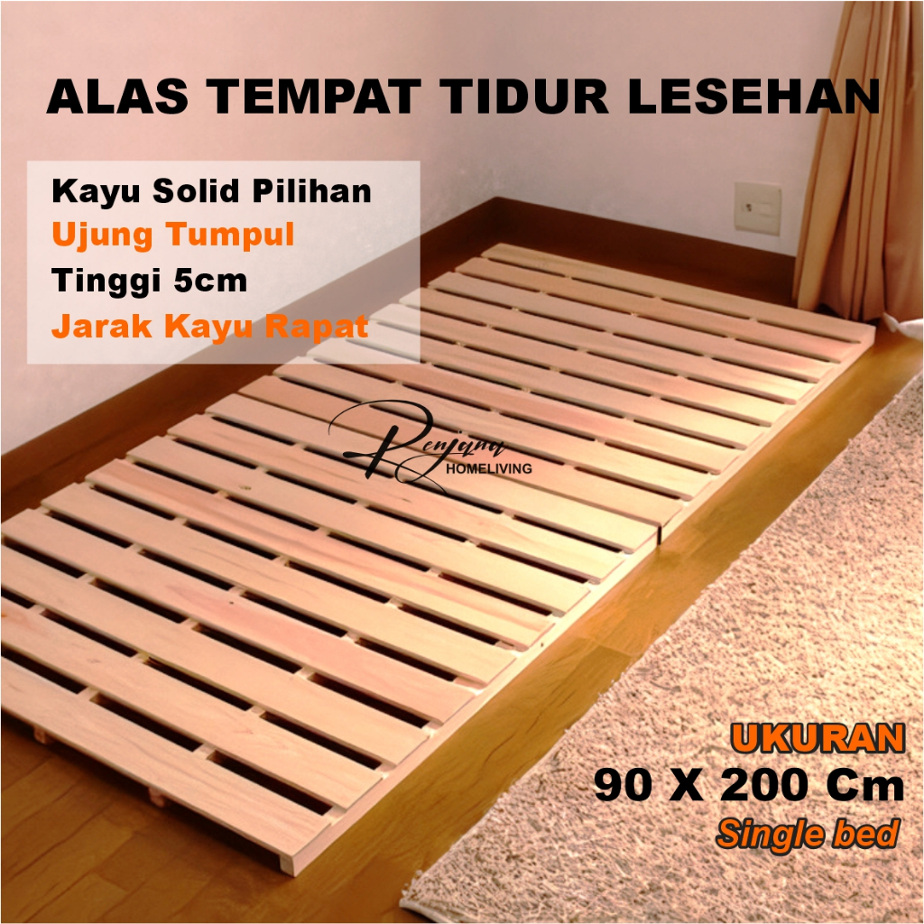 Jual Renjana Palet Alas Tempat Tidur Kayu Lesehan Ukuran Single bed ...