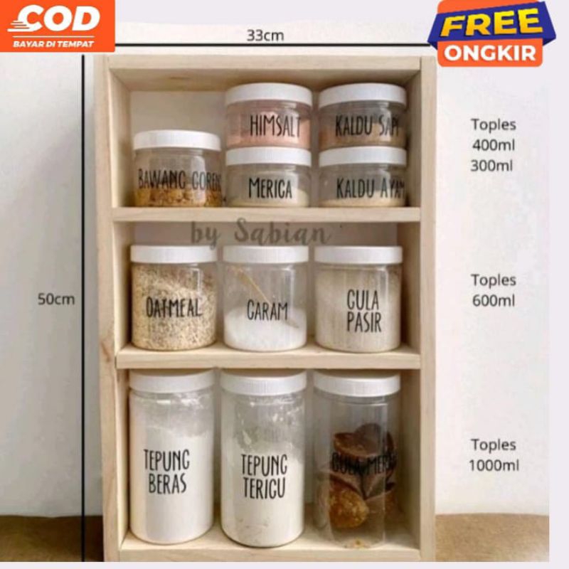 Jual Rak Bumbu/Rak Toples/Rak serbaguna/Rak kopi | Shopee Indonesia