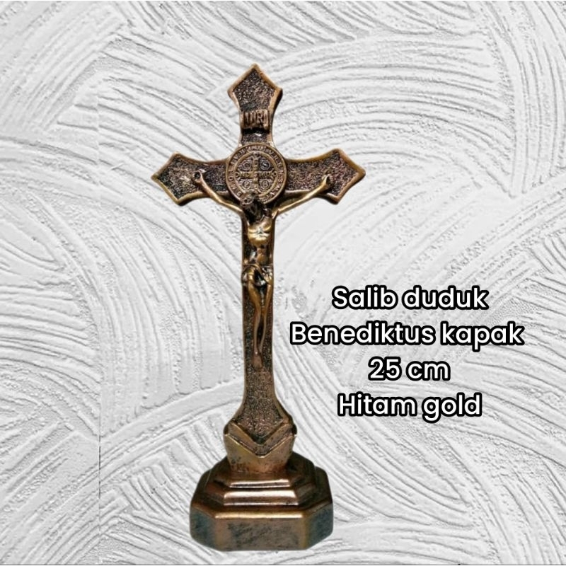 Jual SALIB DUDUK BENEDICTUS 25CM | Shopee Indonesia