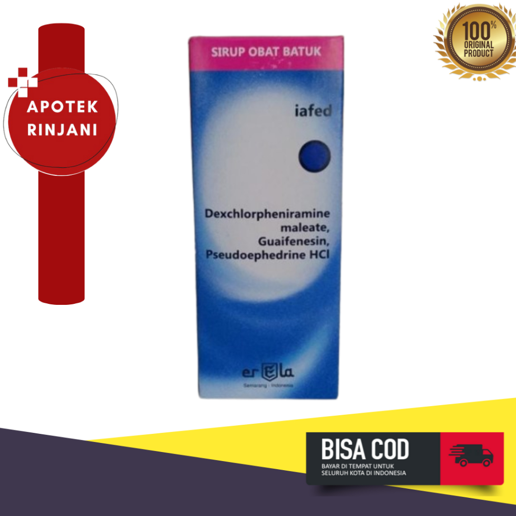 Jual IAFED SIRUP OBAT BATUK DAN PILEK (60 ML) | Shopee Indonesia