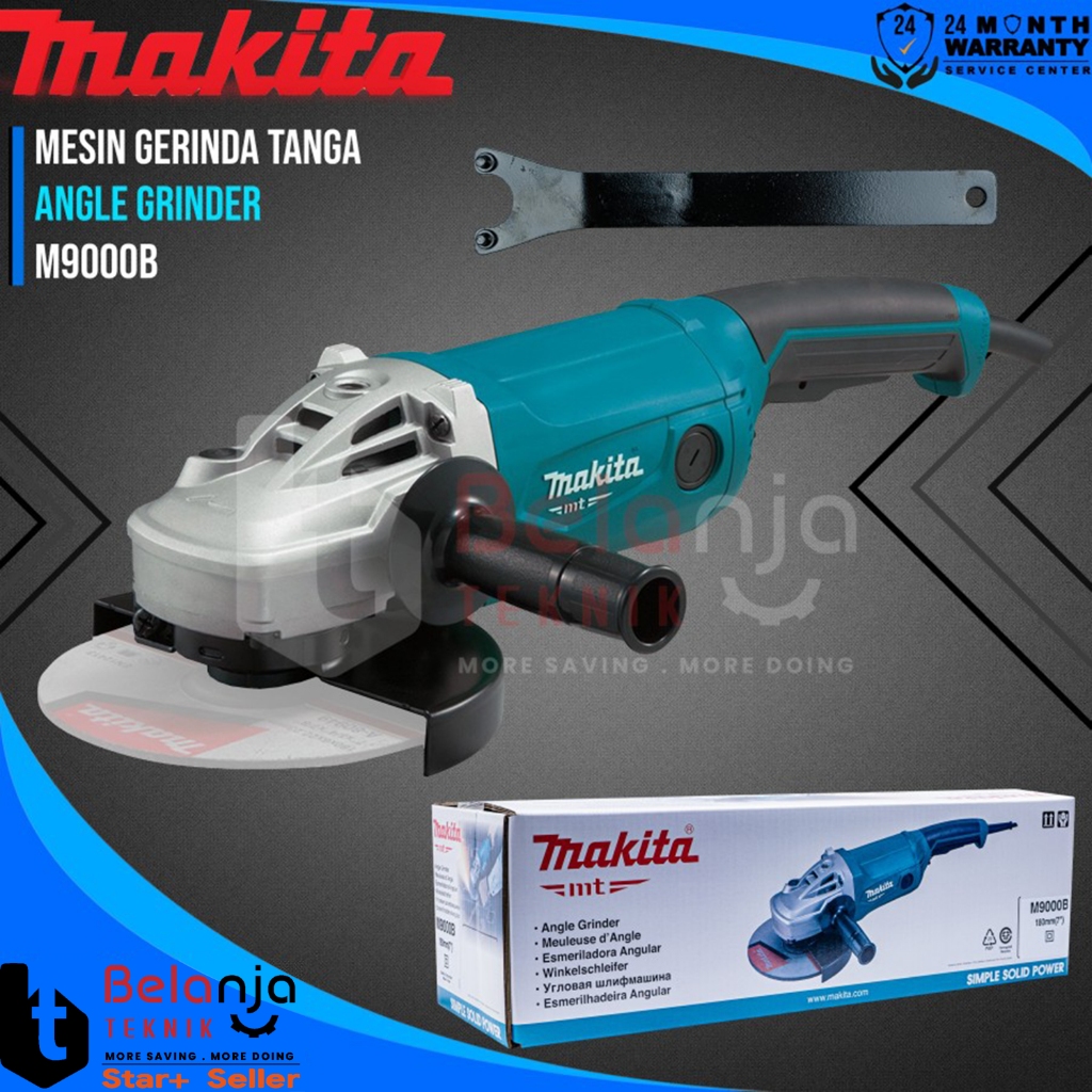 Jual Makita Mesin Gerinda Tangan Listrik M9000B Angle Grinder 7" Inch ...