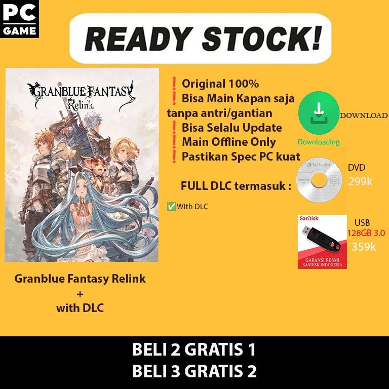 Jual Granblue Fantasy Relink PC Original | Shopee Indonesia