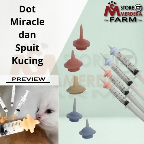 Jual Dot Miracle dan Spuit Anak Kucing Anjing Dot Kitten | Shopee Indonesia