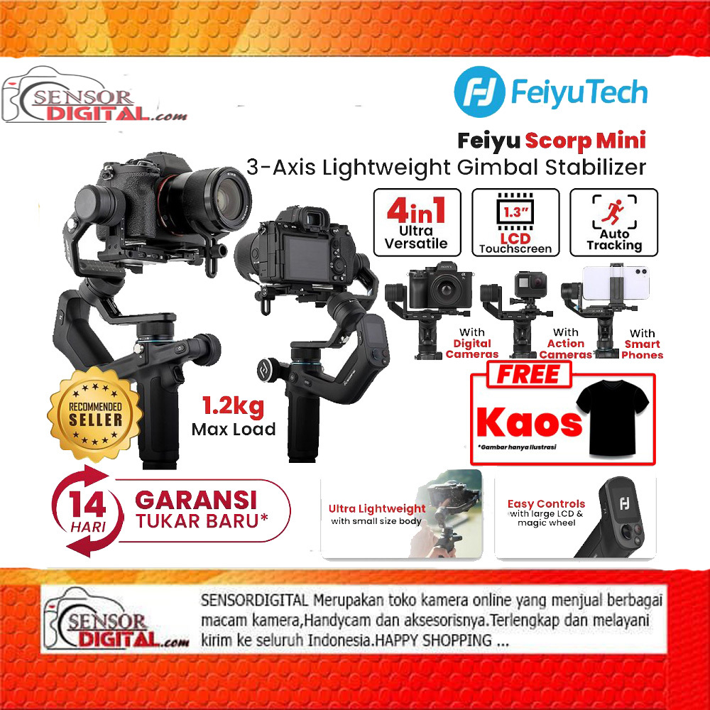 Jual Feiyu Scorp Mini 3-Axis Handheld Gimbal Stabilizer Resmi - Feiyutech | Shopee Indonesia