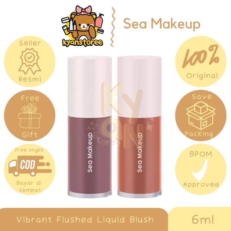 Jual SEA MAKE UP VIBRANT FLUSHED LIQUID BLUSH | Shopee Indonesia