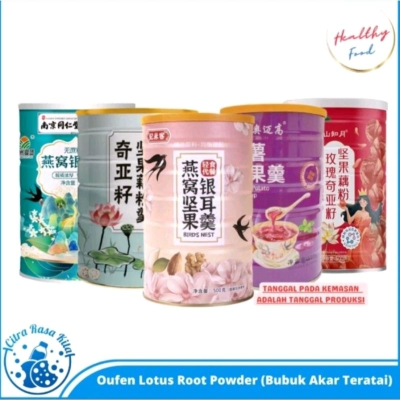 Jual (HALAL) Oufen Lotus Root Powder Bubuk Akar Teratai Makanan DIET ...