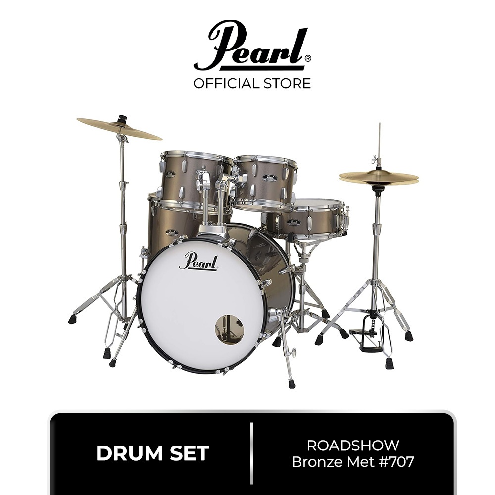 Jual Pearl RS525SB/C Drum ROADSHOW Bronze Met #707 | Drum Pearl ...