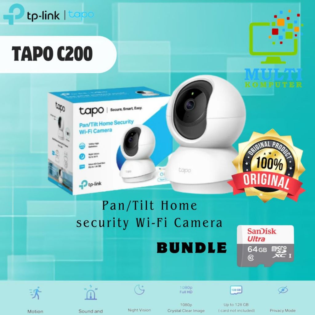 Jual Tapo C200 Pan/Tilt Home Security Wi-Fi Camera | Shopee Indonesia