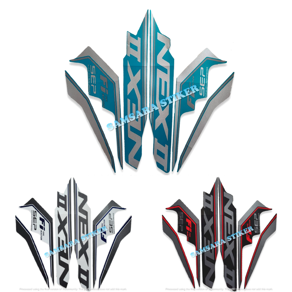 Jual STICKER STRIPING MOTOR SUZUKI NEX 2 2023 2024 SEPASANG STANDAR ...