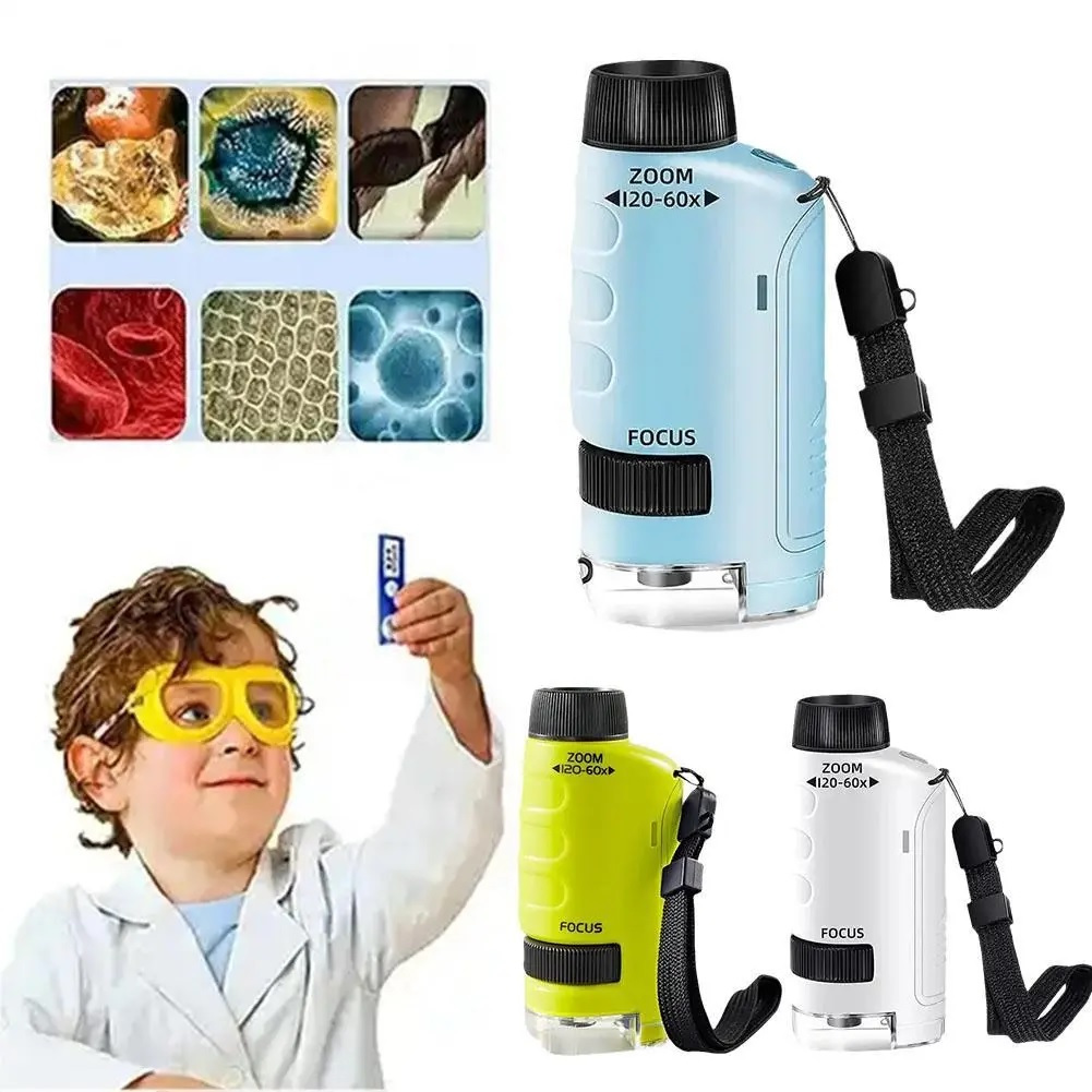 Jual Portable Handheld Microscope for Kids - Up to 120x Magnification ...