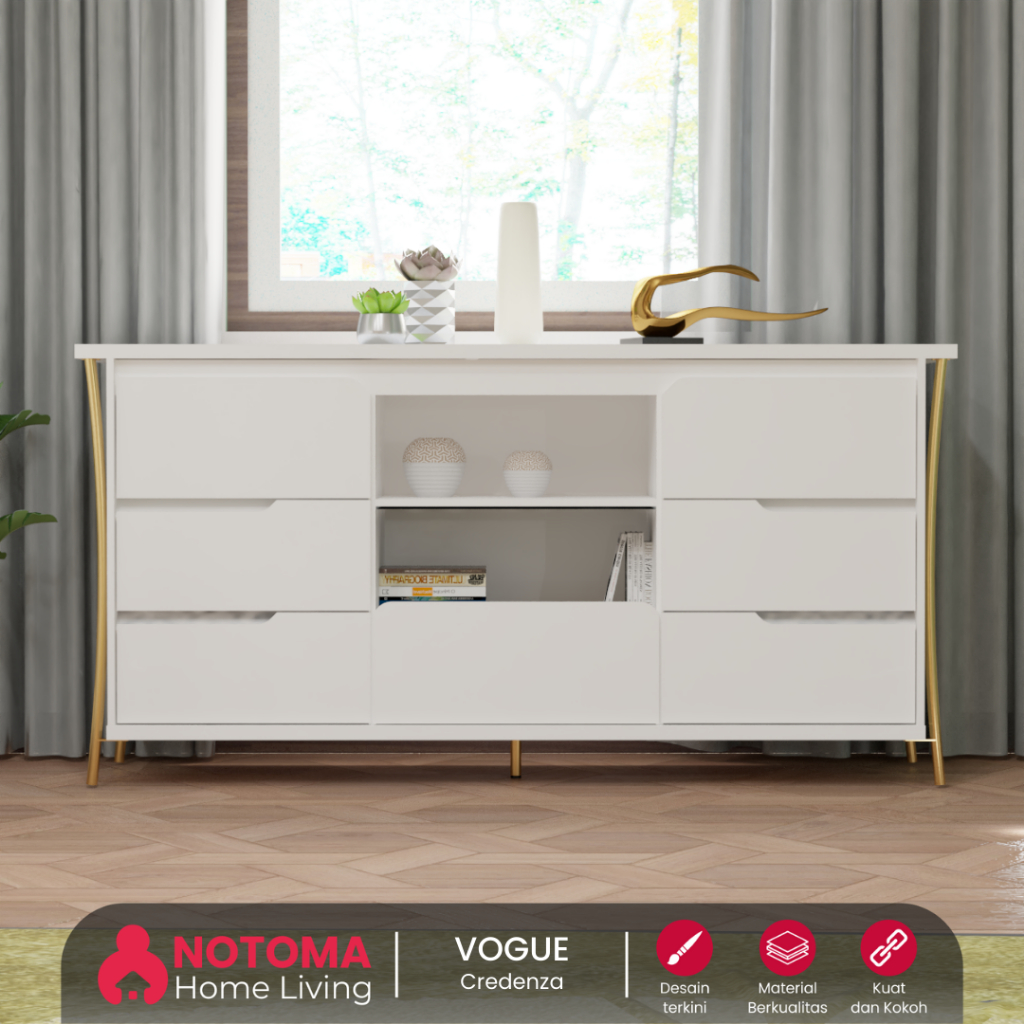 Jual Credenza besi Buffet penyimpanan multifungsi Mewah Vogue Side ...
