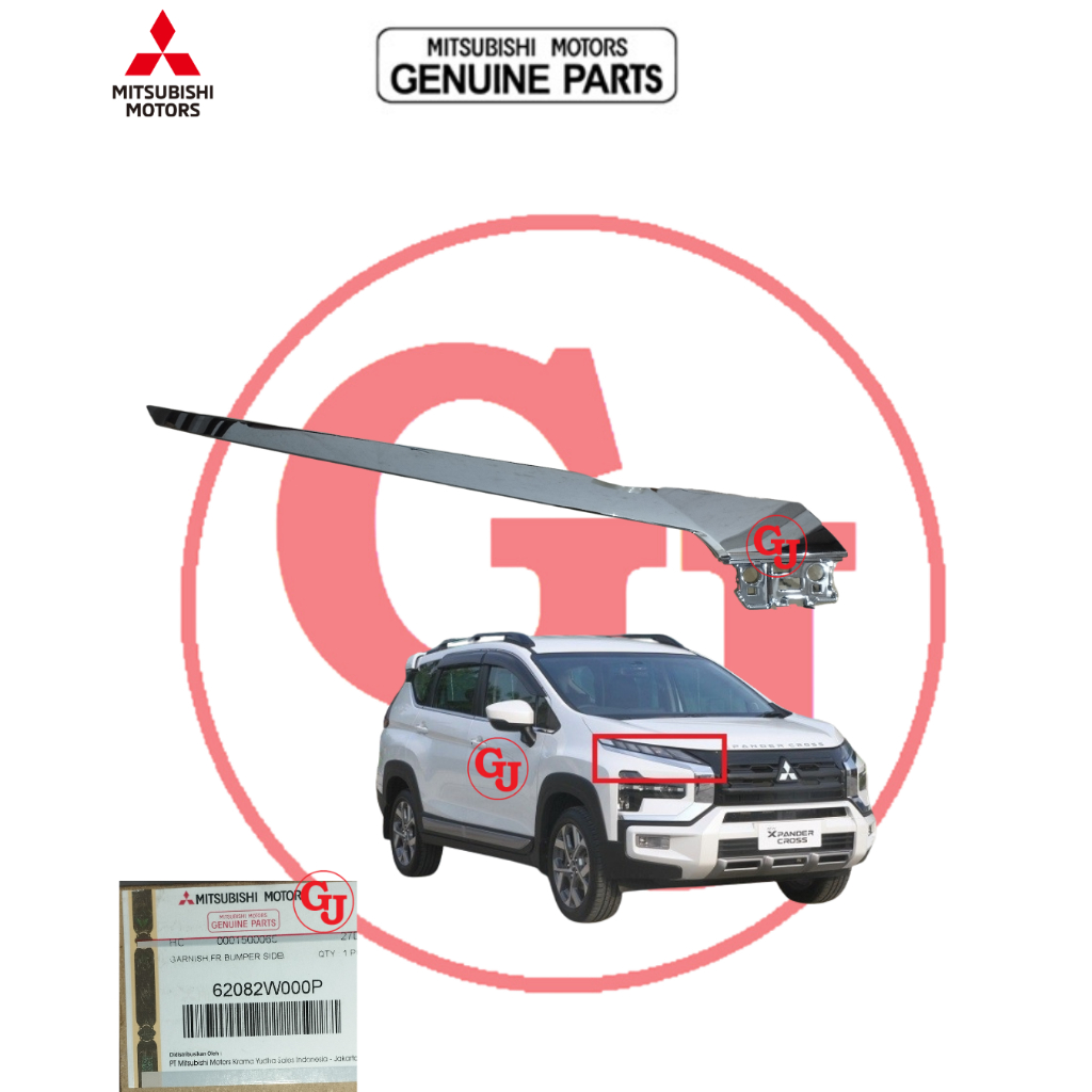 Jual LIST NIKEL BUMPER ATAS RH MITSUBISHI XPANDER CROSS 2022 62082W000P ...
