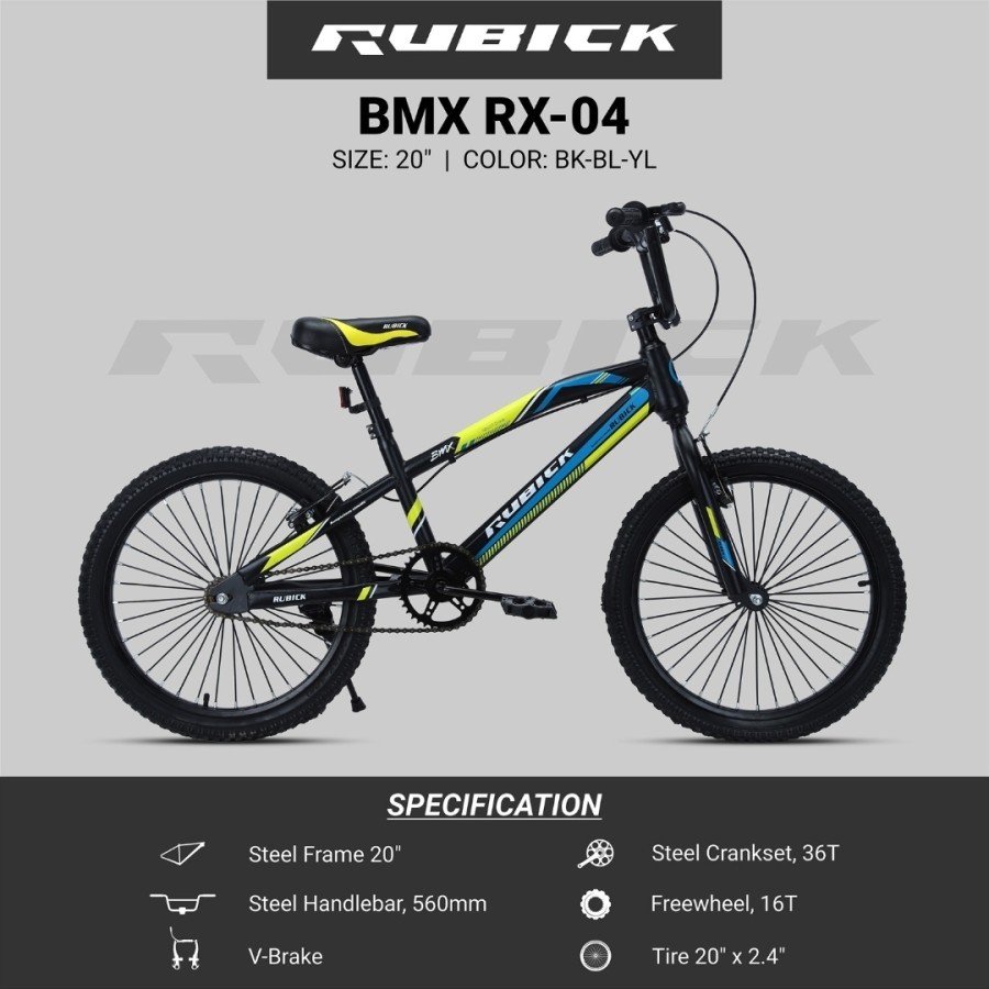 Jual Sepeda bmx 20 inch anak rubick by united bisa buat anak 6 tahun ke ...