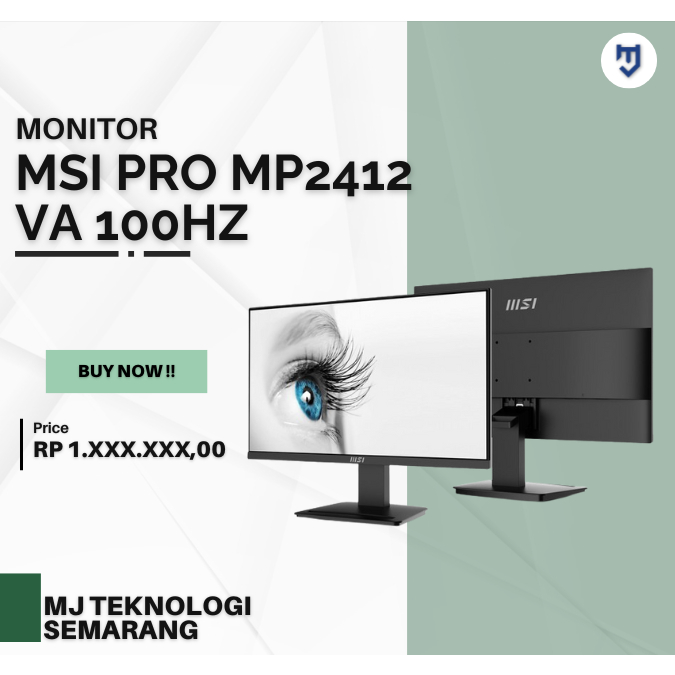 Jual MONITOR MSI PRO MP2412 VA 100Hz | Shopee Indonesia