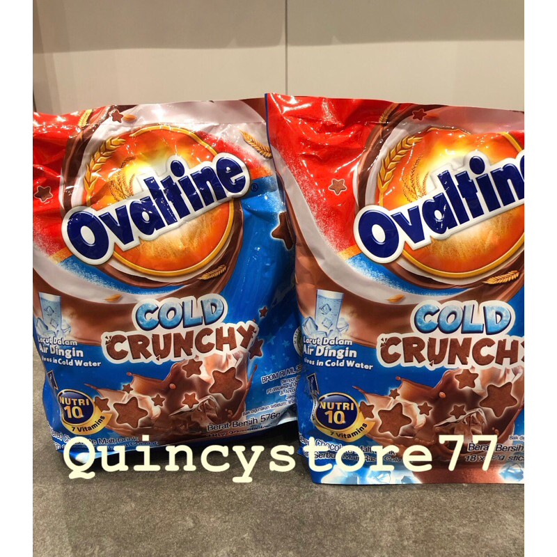 Jual Ovaltine Cold Crunchy Susu Bubuk Coklat Stik 32gx18s | Shopee ...
