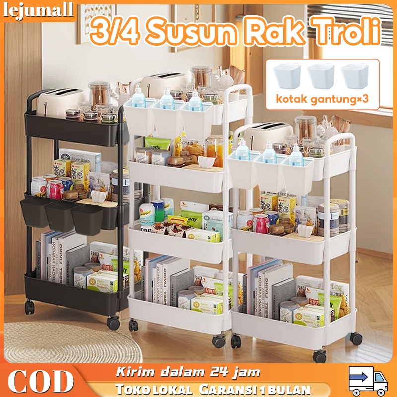 Jual Rak Troli Rak Susun 3 Susun Rak Troli Susun Roda Serbaguna Rak ...