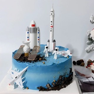 Jual * MKA * HIASAN CAKE TOPPER TEMA ASTRONOT PLANET LUAR ANGKASA ...