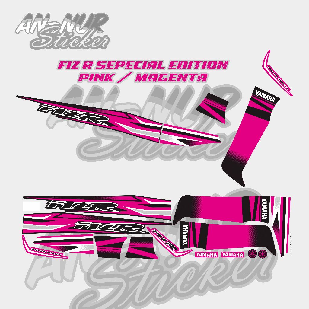 Jual Striping Yamaha Fiz r Special Edition magenta fizr fiz R sp pink ...
