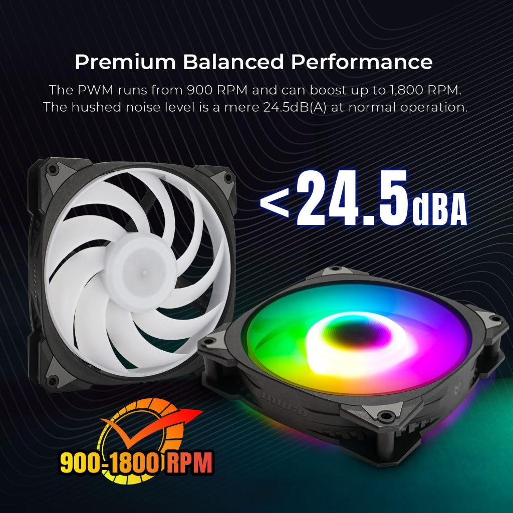 Jual 12cm Single RGB Fan Case CPU Fan Cooling Processor 1200±10%RPM ...
