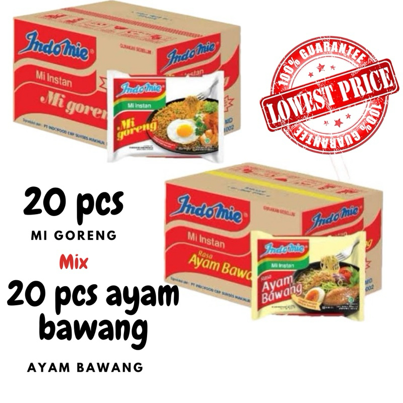 Jual INDOMIE GORENG DAN KUAH 1 DUS DAN MIX / INDOMIE 1 DUS MIX 4 ...