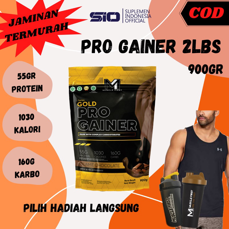 Jual Muscle First M1 PRO GAINER 2LBS Mass Gainer 900Gram Susu Protein ...