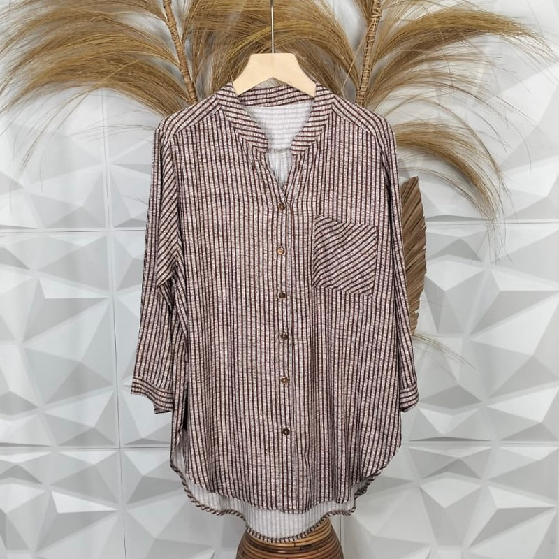 Jual Atasan Wanita Salur Bahan Rayon Premium/Blouse wanita Terbaru ...