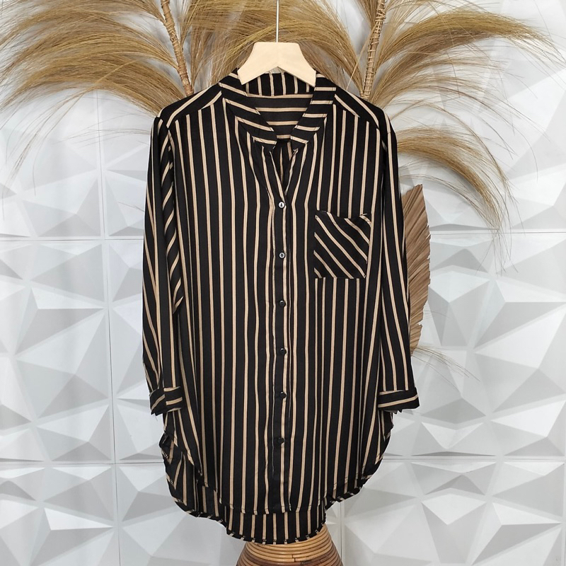 Jual Atasan Wanita Salur Bahan Rayon Premium/Blouse wanita Terbaru ...